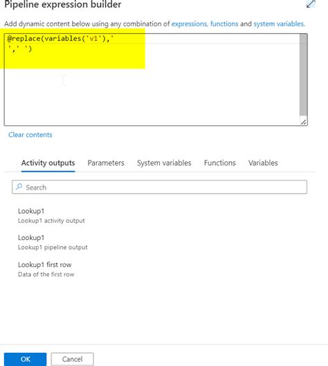 Azure Datafactory Replace Espcial Characters In Dynamic Content Stack