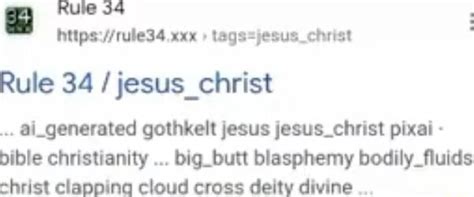 Rule 34 Xxx Rule 34 Jesuschrist Agenerated Gothkelt Jesus Jesus