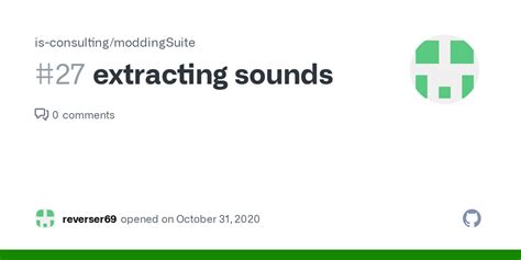 Extracting Sounds · Issue 27 · Is Consultingmoddingsuite · Github