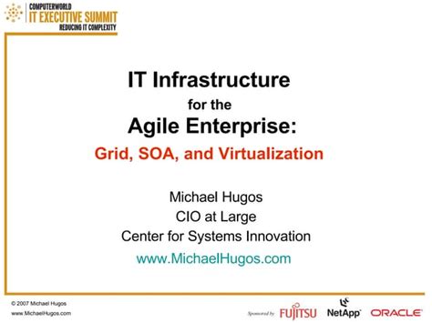 It Infrastructure For The Agile Enterprise Grid Soa And Virtualization Ppt