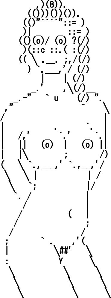 Girl Ascii Art