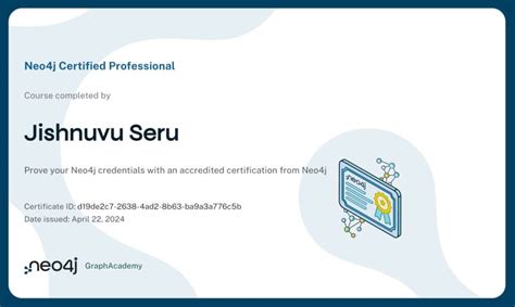 Jishnuvu Seru On Linkedin Neo4j Certifiedprofessional Graphdatabases