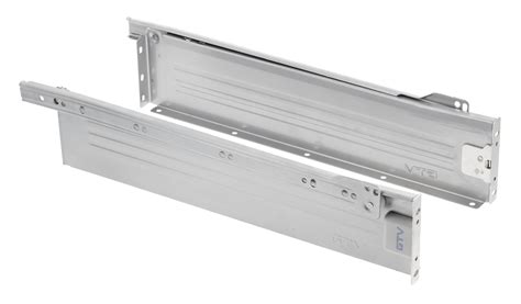 Metabox Metal Drawers Sides Runners Rollers Set Silver H 86mm 3 4 L 450mm 17 7 Uk