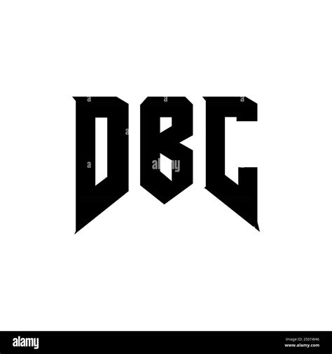 DBC Letter Logo Design For Technology Company DBC Logo Design Black And White Color Combination
