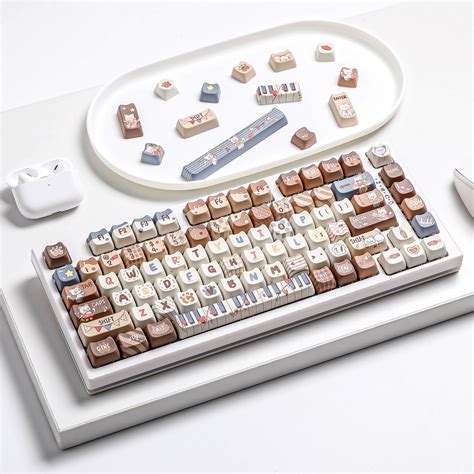 Pbt Keycap Set Dye Sub Keycaps Cherry Profile Custom Keyboard Forest Party Keycap Set Yunzii