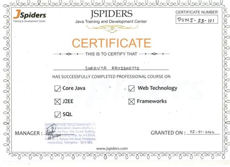 Shravya R On Linkedin Techgraduate Jspiders Java Webdev Sql