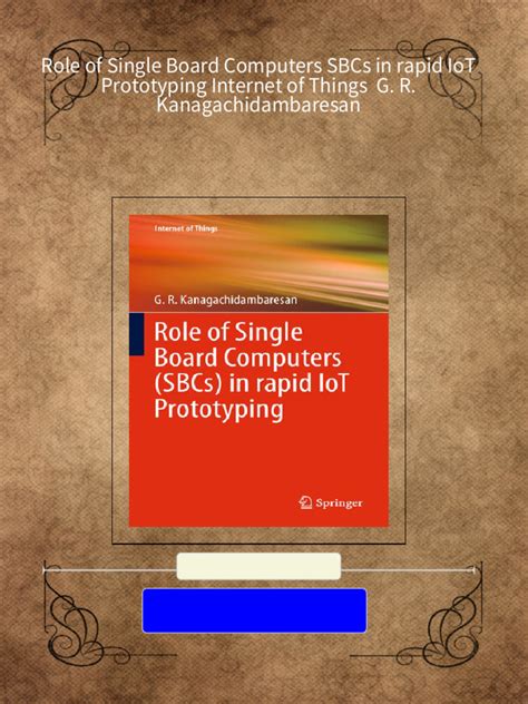 Role Of Single Board Computers Sbcs In Rapid Iot Prototyping Internet