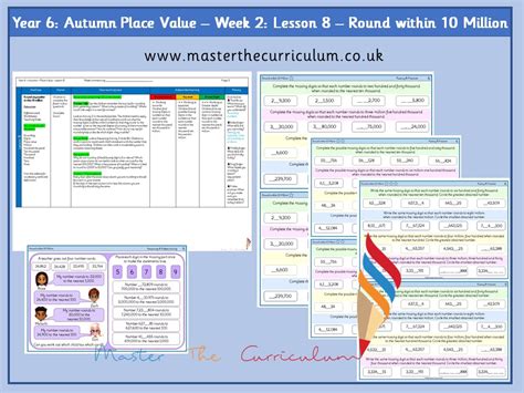 Year 6 Place Value Lesson 8 Round Within 10 Million Master The Curriculum