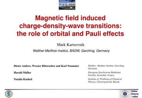 Ppt Magnetic Field Induced Charge Density Wave Transitions The Role Of Orbital And Pauli