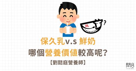 劉懿庭營養師保久乳v s 鮮奶哪個營養價值較高呢 問8健康諮詢