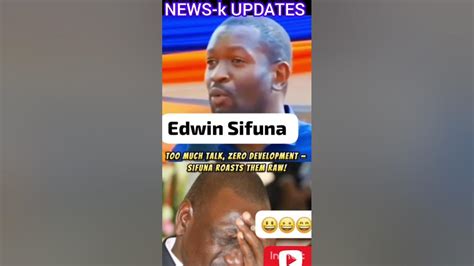 Senator Edwin Sifuna Attacked President Ruto Shots Citizen Viralshort Breakingnews Youtube