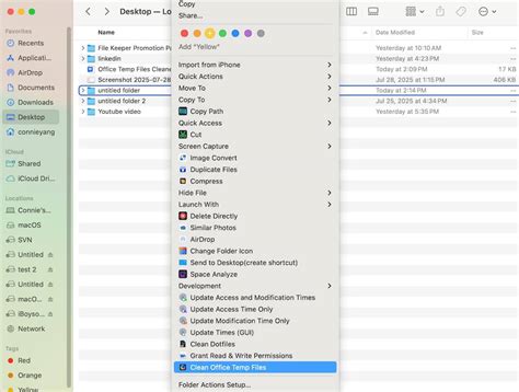 Clean Office Temp Files Mac Ibabesoft MagicMenu Extension