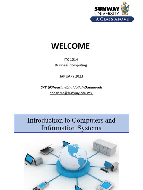 Week 1 Chap1 Introduction To Computers And Information Systems Pdf
