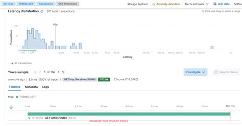 Bug The Elastic Agent Apm Net Framework Does Not Present The Database In Dependency