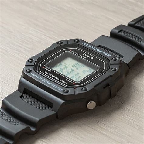 卡西欧手表casio W 218h 1a户外运动时尚腕表复古方块防水电子表 虎窝淘