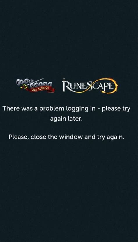 Osrs Mobile Disconnecting And Not Letting Log In R2007scape