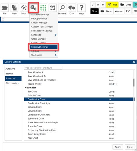 Keyboard Shortcut Settings