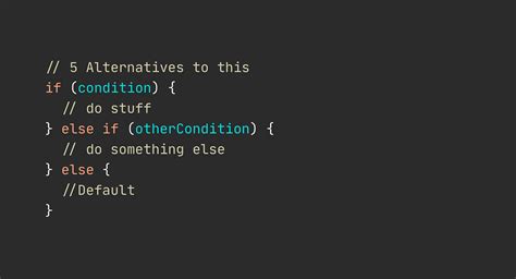Stop Using If Else Statements Write Clean Maintainable Code Without