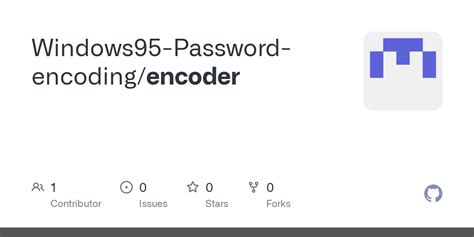 Github Windows95 Password Encodingencoder