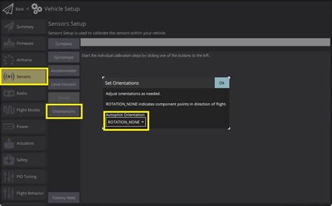 Flight Controller Sensor Orientation Px4 Guide Main