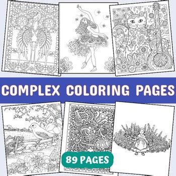 Challenging Printable Coloring Pages For 10 12 Year Old Girls Tpt