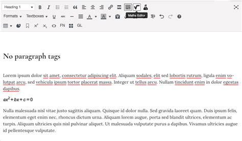 Mathml And Inline Equations Development Pressbooks Forum