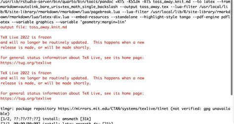 Texlive Freeze Period · Issue 609 · Rocker Orgrocker Versioned2 · Github