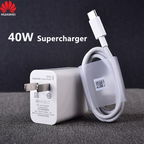 Original Huawei Fast Charger 40W Supercharge USB Quick Adapter 5A Type C Cable Lazada PH