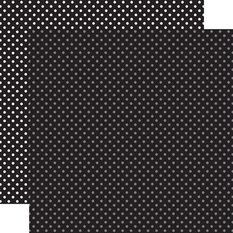 Dots And Stripes Black Dots 12x12 Patterned Paper Echo Park Paper Co
