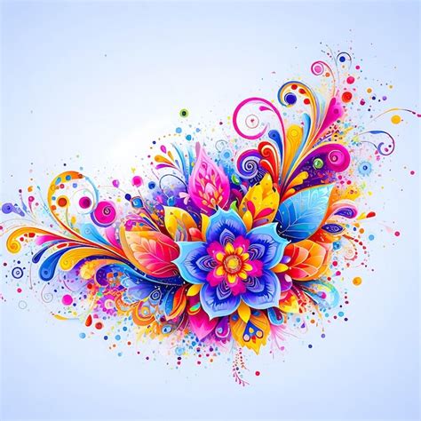 Premium Photo Happy Holi Hai Illustration Of Happy Holi Greeting