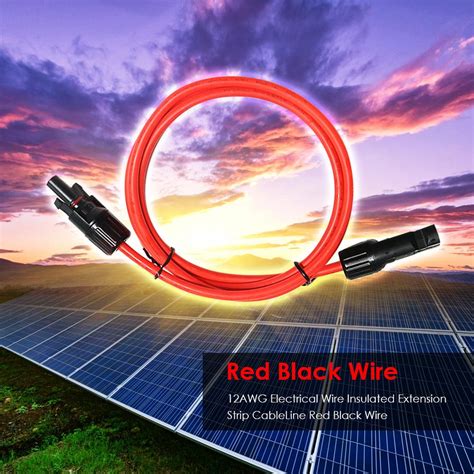 Red Black Wire Electrical Wire Ultraviolet Proof T Grandado