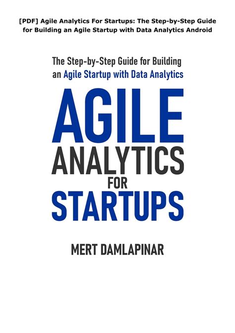 [pdf] agile analytics for startups the step by step guide for building