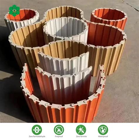 Wooden Grain Pvc Wpc Interior Fluted Wall Panels Designs Rotating