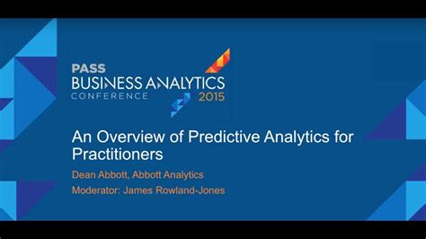 predictive analytics for practitioners dean abbott ba marathon