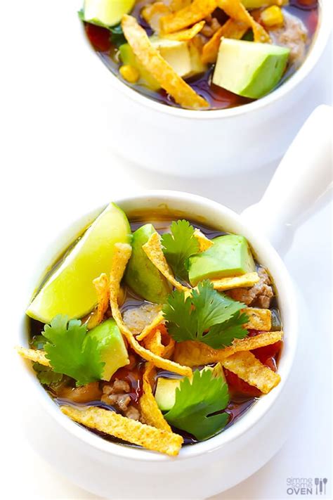 Skinny Slow Cooker Taco Soup Gimme Some Oven