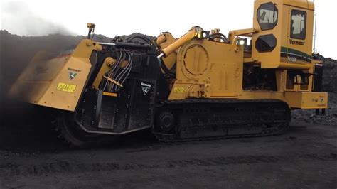 Terrain Leveler Vermeer T1255 Direct Drive On Coal Quarry Sem Surface Mining Youtube