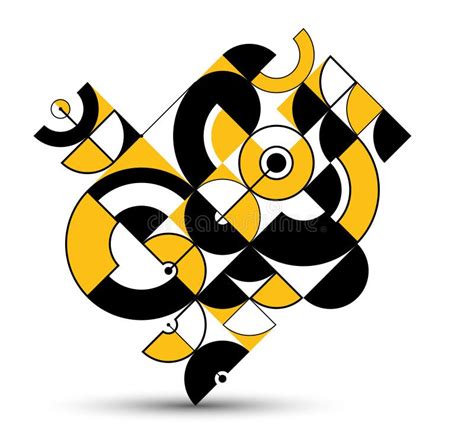 Abstract Geometric Pattern Vector Background Isolated Tech Style Engine Looks Like Composition