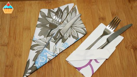 Как сложить салфетки для сервировки стола Youtube