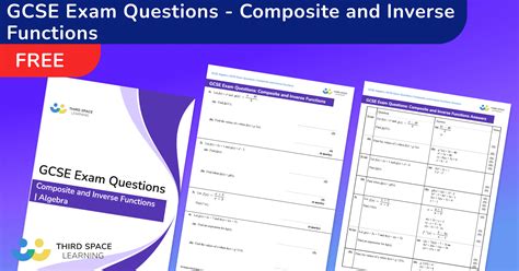 Composite And Inverse Functions Exam Questions Gcse Maths Free