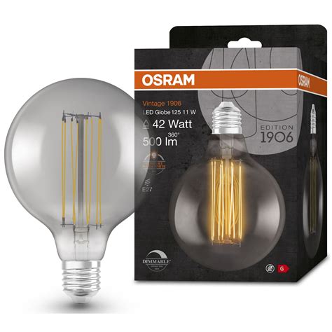 Bec Led Vintage Decorativ Osram Globe Dimabil Filament E W W Lm