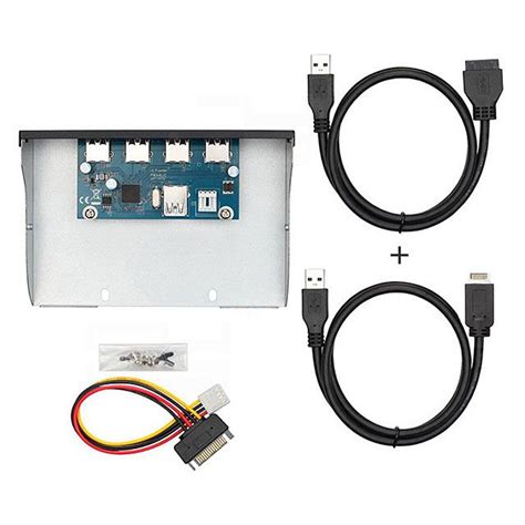 Usb Port Hub Front Panel With Usb Front Panel Header Type E Male