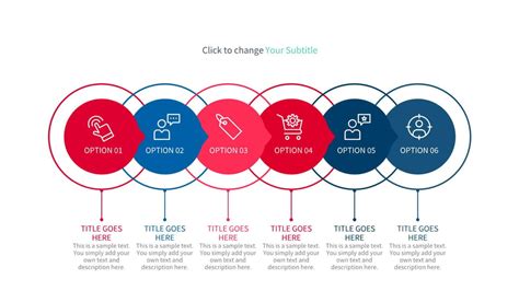 Line Different Colored Circles With Icons On Them Google Slide Theme