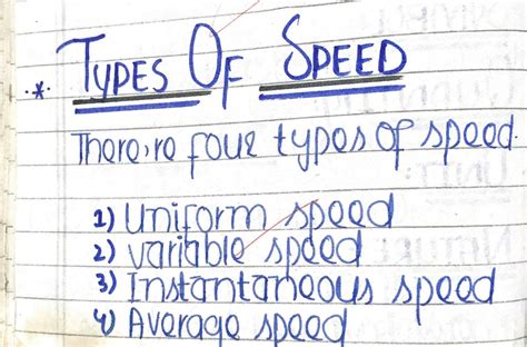 SOLUTION Types Of Speed Studypool
