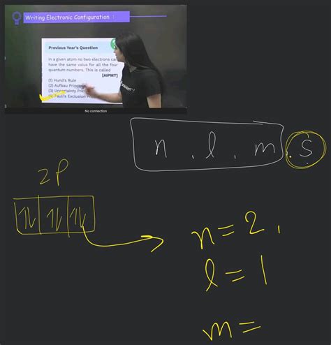 Writing Electronic Configuration Previous Years Question In A Given At
