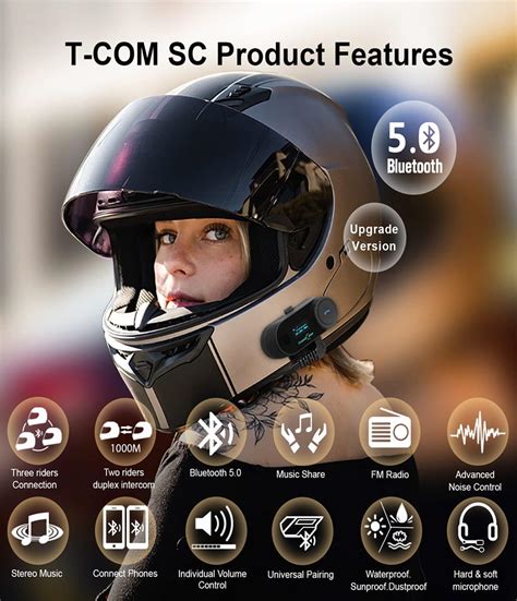 Freedconn Sistema De Comunicación Para Casco De Motocicleta