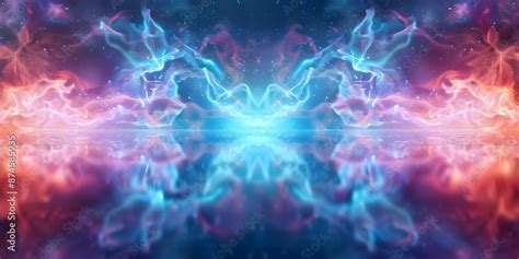 Abstract Art Depicting Chemical Reaction Creating Oxides Through Oxidation Electron Transfer