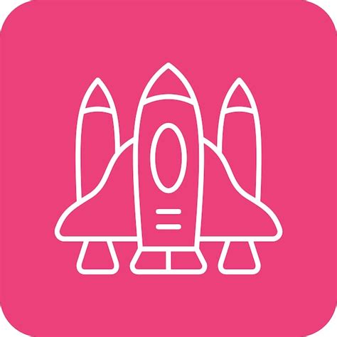 우주선 아이콘 프리미엄 벡터