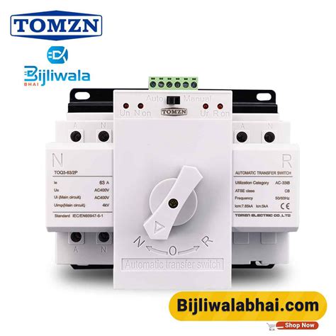 Ac 230v Transfer Switch Ats 2p 63a Dual Power Automatic 2p 45 Off