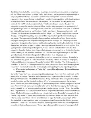 Trader Joe S HBS Case Analysis