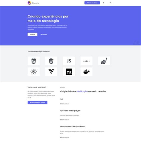 Projeto Portfólio Tecnologias Vue Typescript Styledcomponents